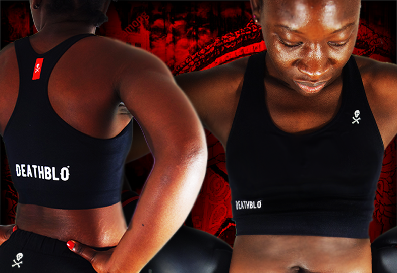 combat sports bra | Black Death Series | DeathBlo