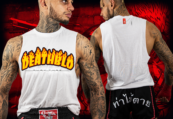 Thrasher 'homage' .. Muay Thai AIR COOLED combat tank | DeathBlo